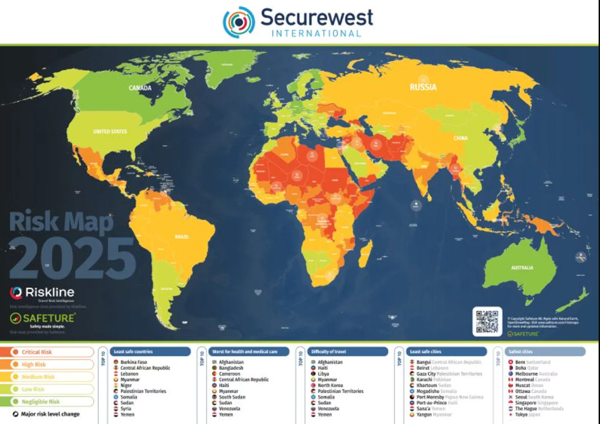 The 2026 Global Risk Map: Dangerous and Safest Destinations - Mpelembe ...